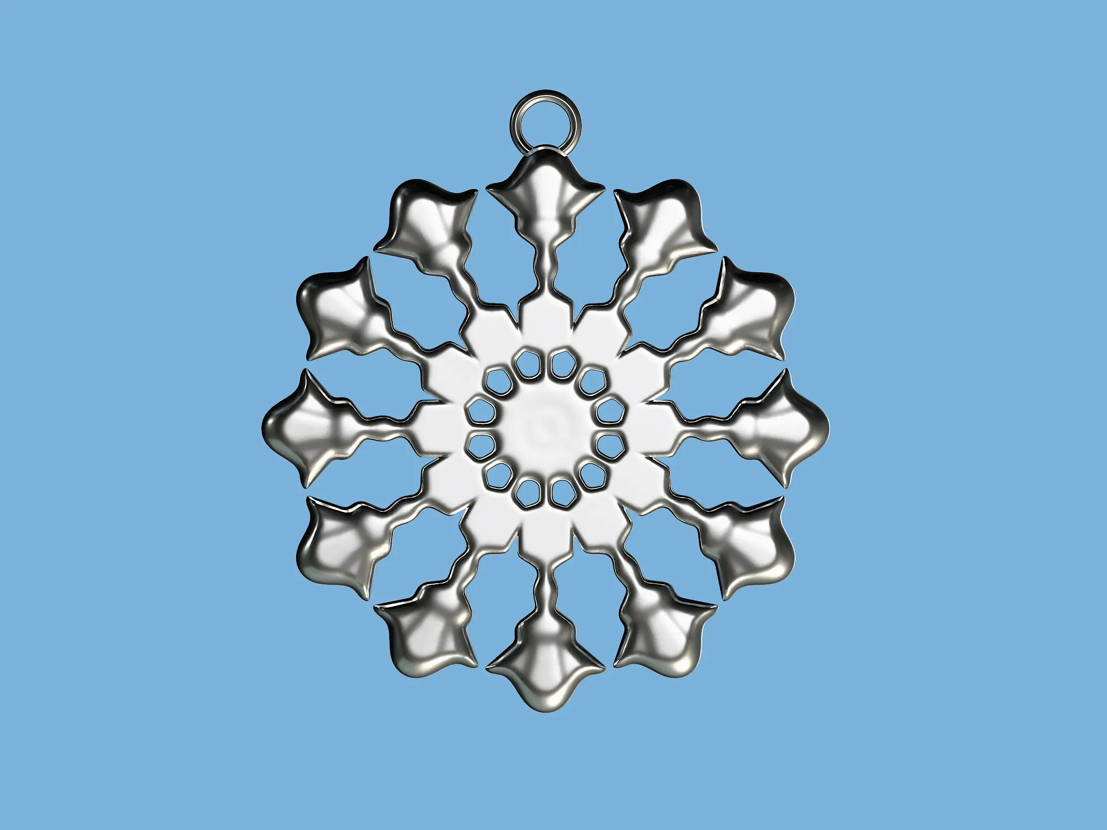 Other STL Download - Snowflake model 12by Mathew prints