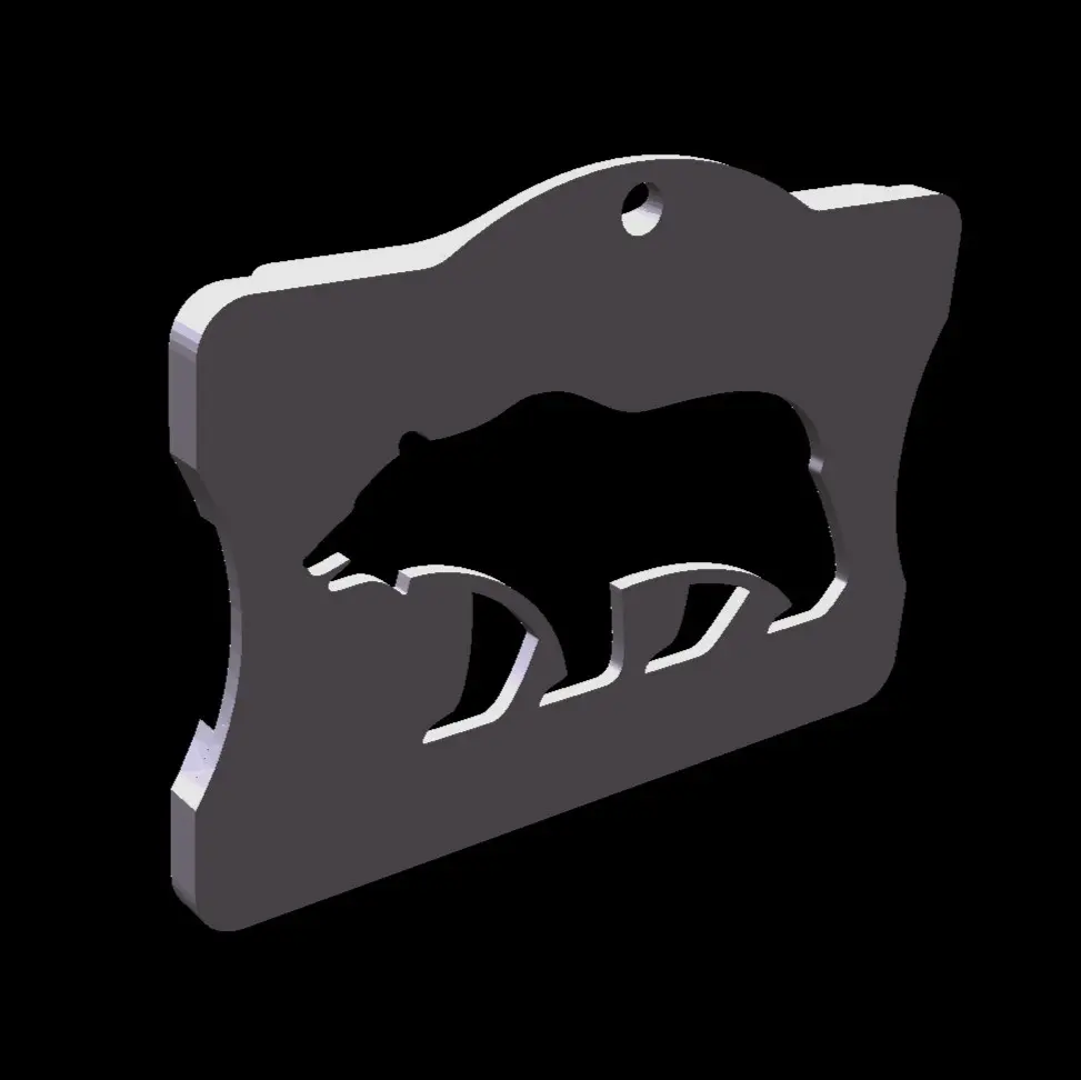 Badges & Coins STL Download - LUCID bear ID holderby Creathings3D