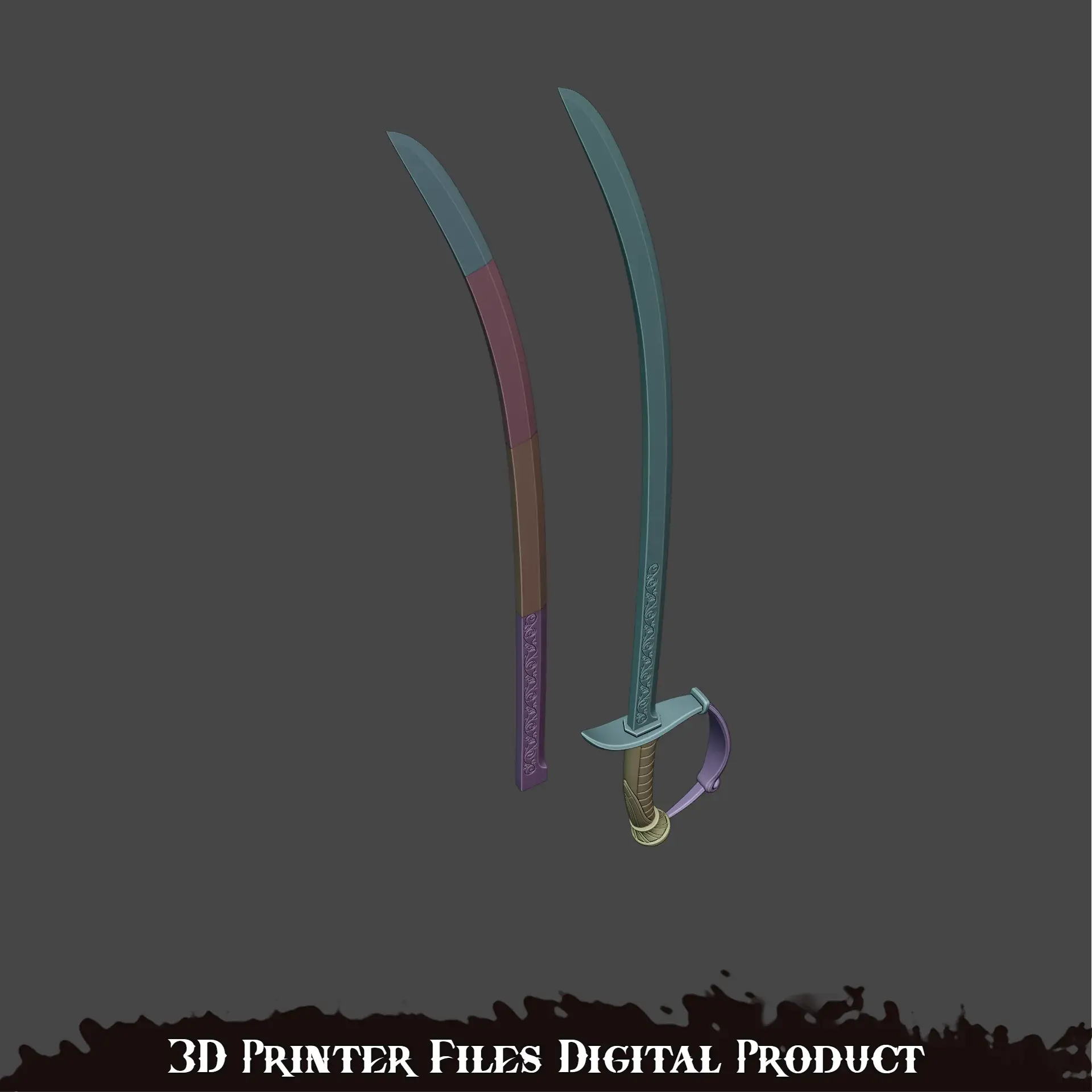 Cosplay STL Download - Fantasy Puppet's Saber Pinocchio Cosplay Sword ...