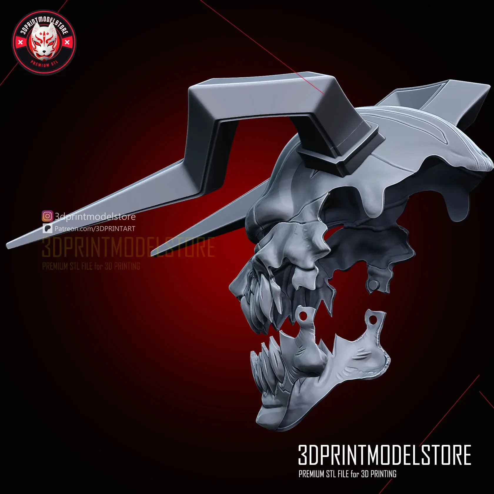 Characters & Creatures STL Download - Bleach Ichigo The Whole Hollow ...