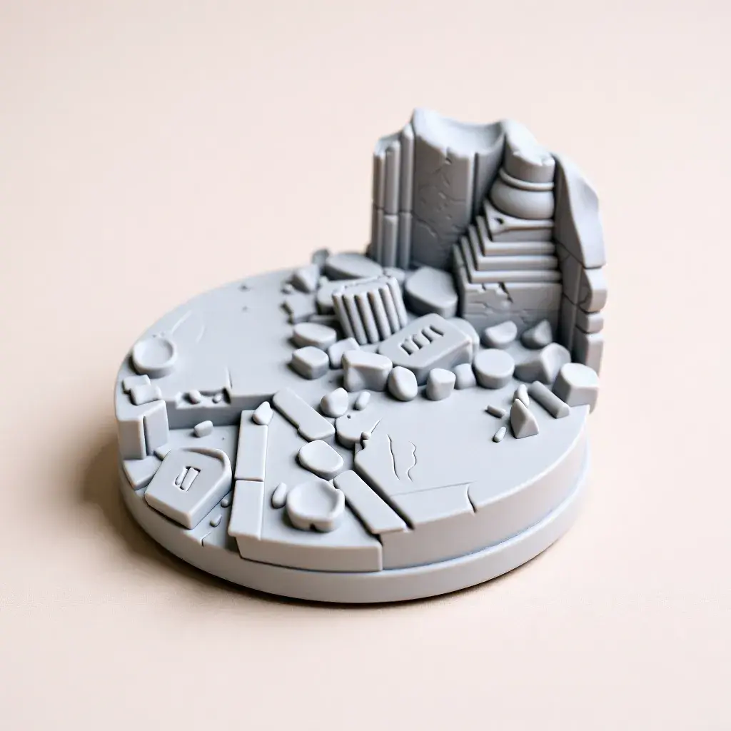 3D Printer Files | 3MF File | Ruins Base Miniature Buildings | Creality ...