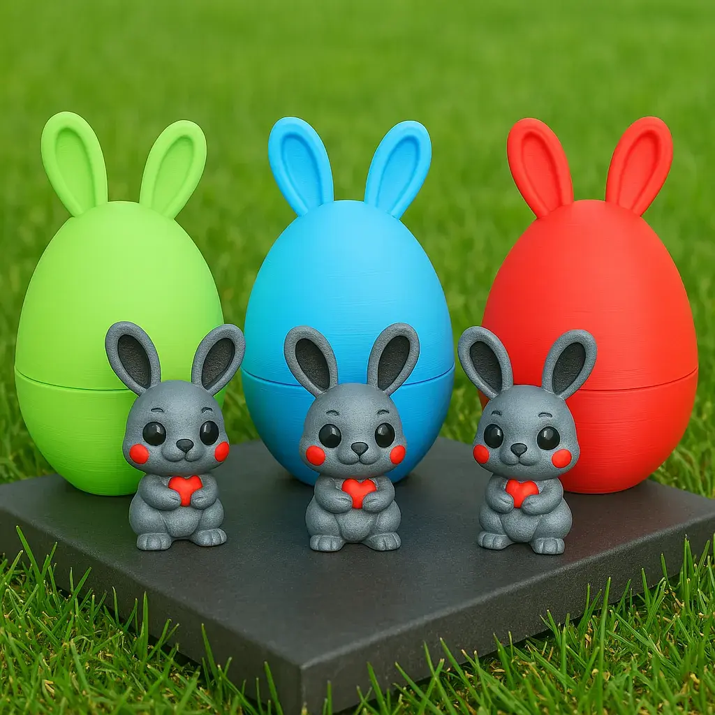 Construction Toys STL Descarga - Cute Bunny Surprise Eggs - Scale-Addiction