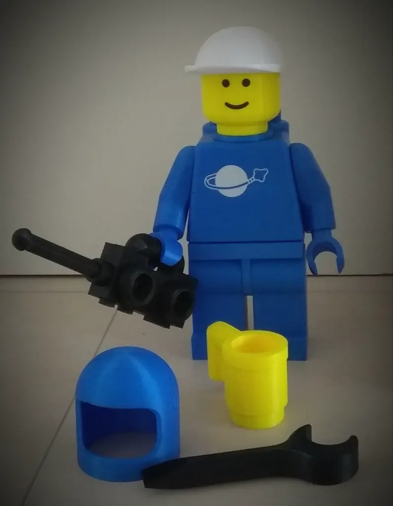 3D Printer Files | 3MF File | Lego Megafigure 10:1 Accesoires Cap Mug ...