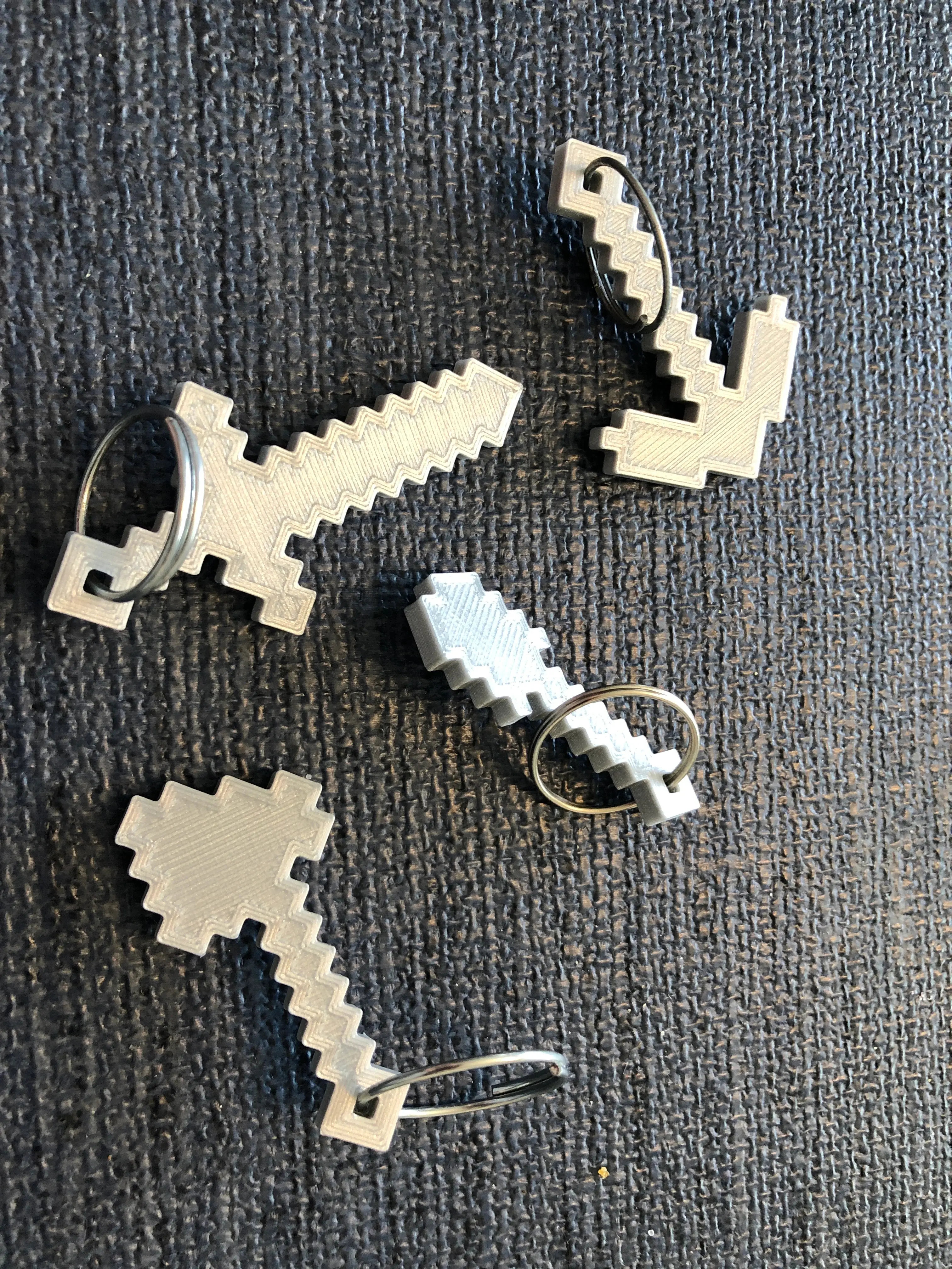 Board Games & Card Games STL Download - Minecraft Tools keychainby Gilles3D