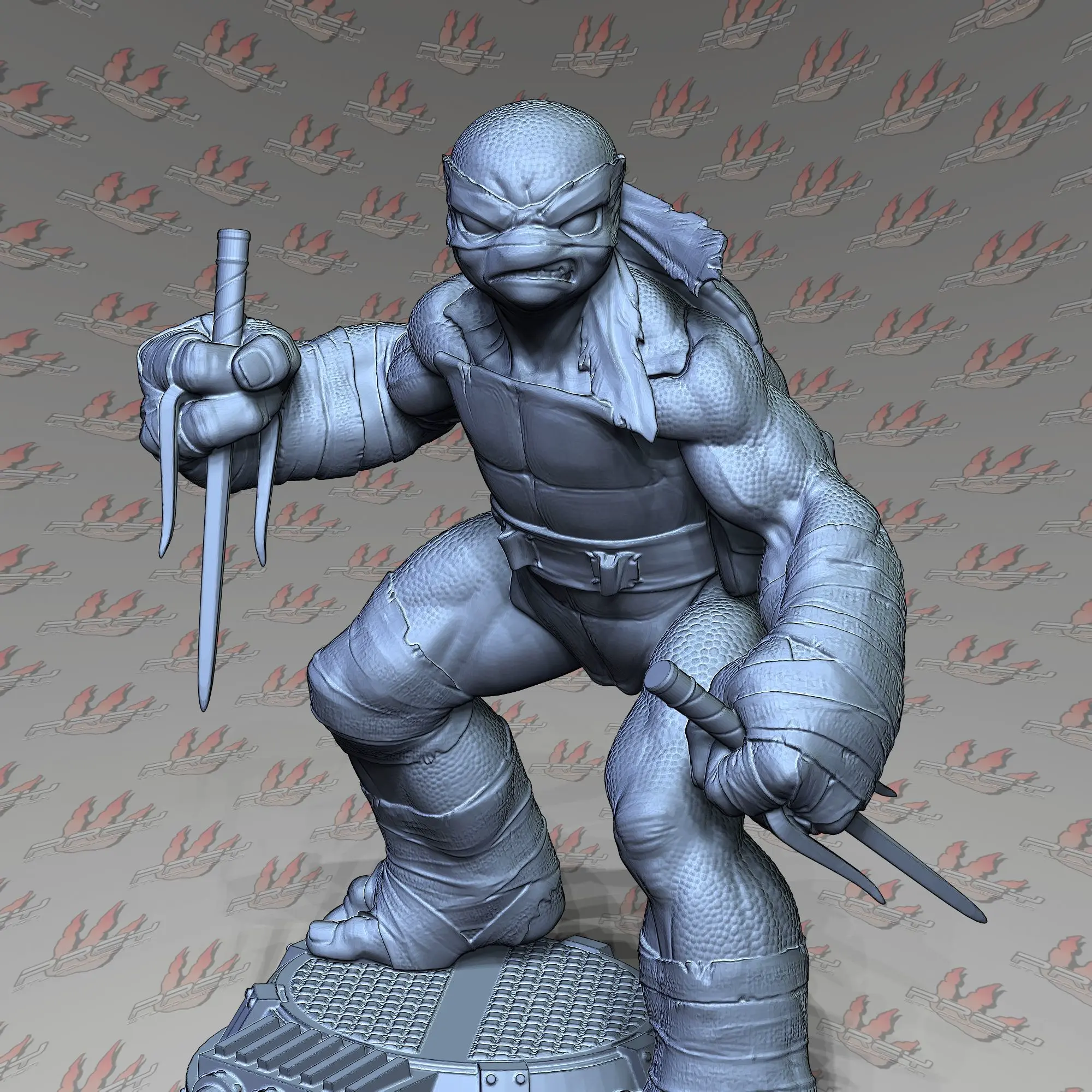 Characters & Creatures STL Download - RAPHAEL TMNTby PREYstudio