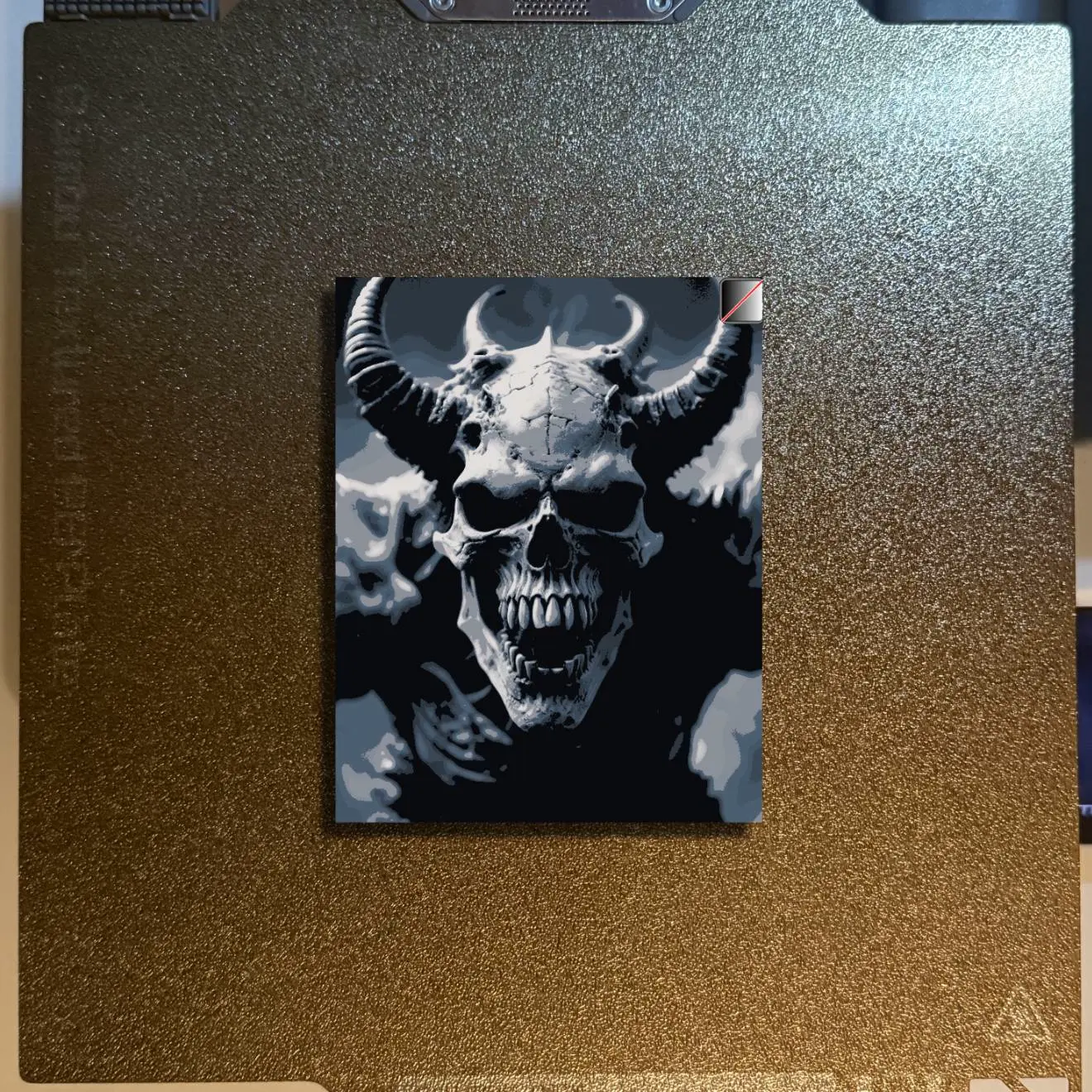 3D Printer Files | 3MF File | Demon with Horns Hueforge | Creality Cloud