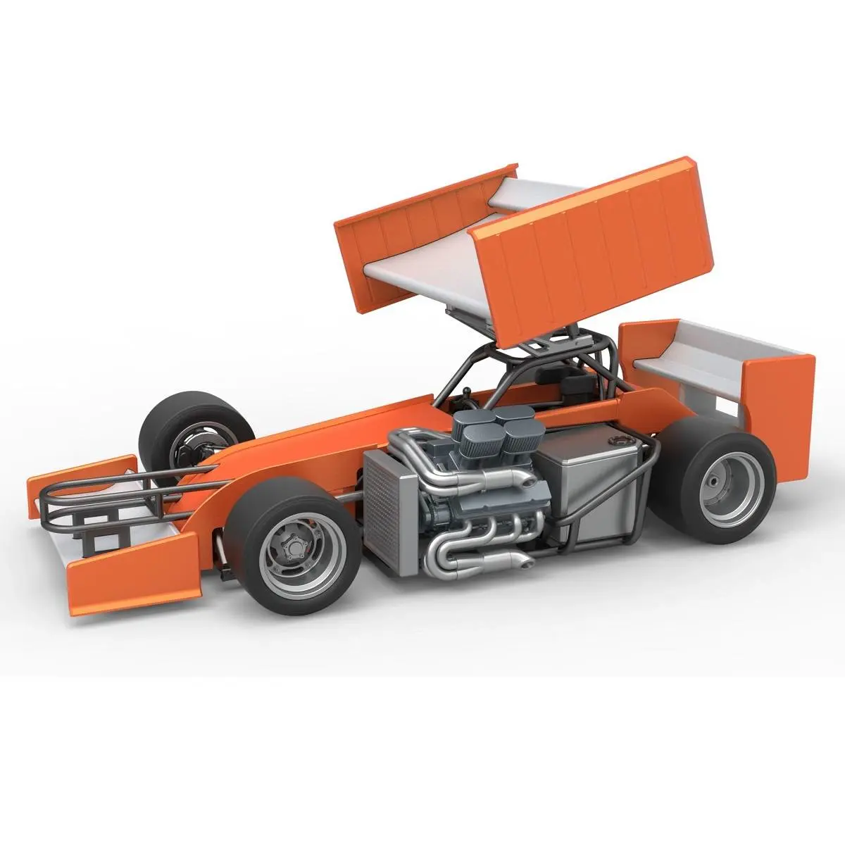 Vehicles & Machinery STL Download - Supermodified front engine Winged ...