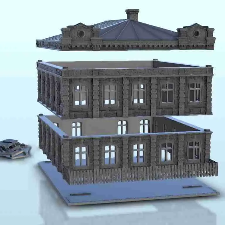 Russian baroque building 3 - miniatures warhammer scenery te | 3D ...