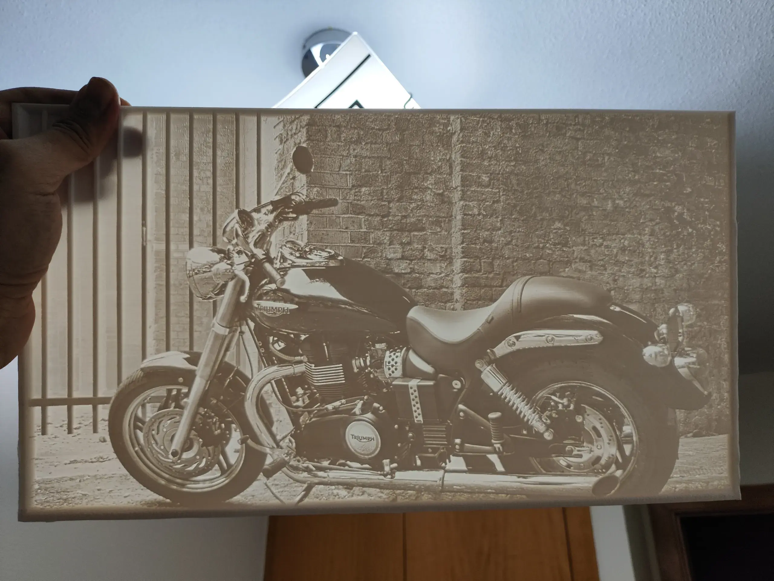 3D Printer Files | 3MF File | Lithophane Custom motorcycle Triumph ...