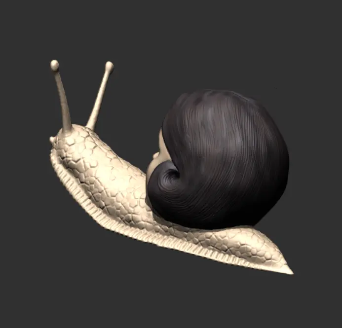 Board Games & Card Games STL Download - SLUG GIRL - CHICA CARACOL ...