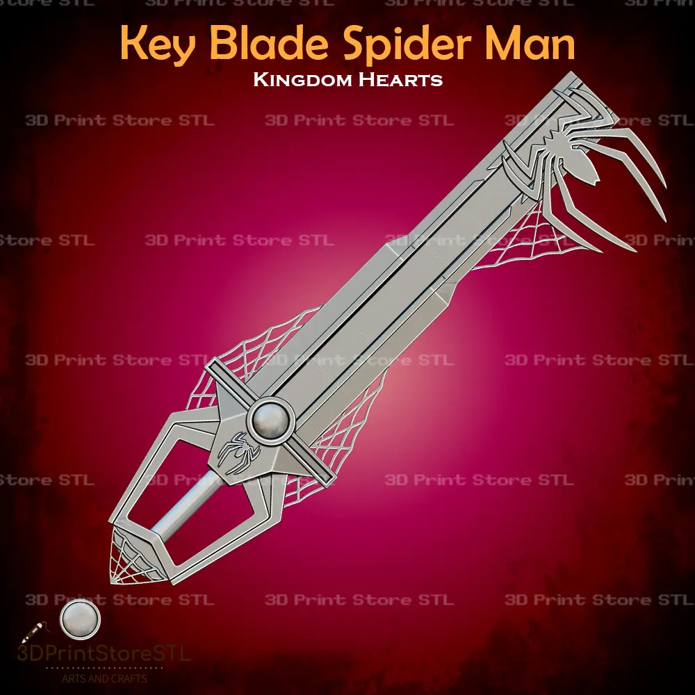 Cosplay STL Download - Key Blade Spider Man Cosplay Kingdom Hearts ...