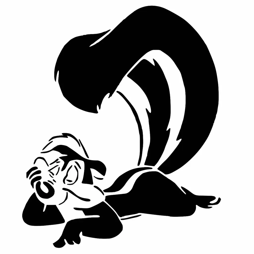 Pepé Le Pew stencil | 3D models download | Creality Cloud