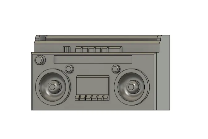 Other STL Download - 1/18 RADIO PORTATIF / BOOM BOX RADIOby ...