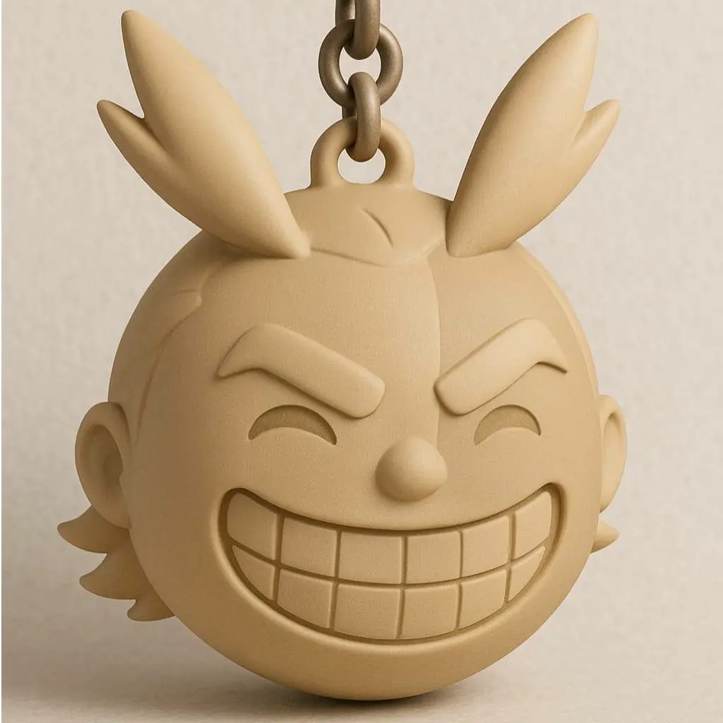 3D Printer Files | 3MF File | All Might Head Keychain – My Hero ...