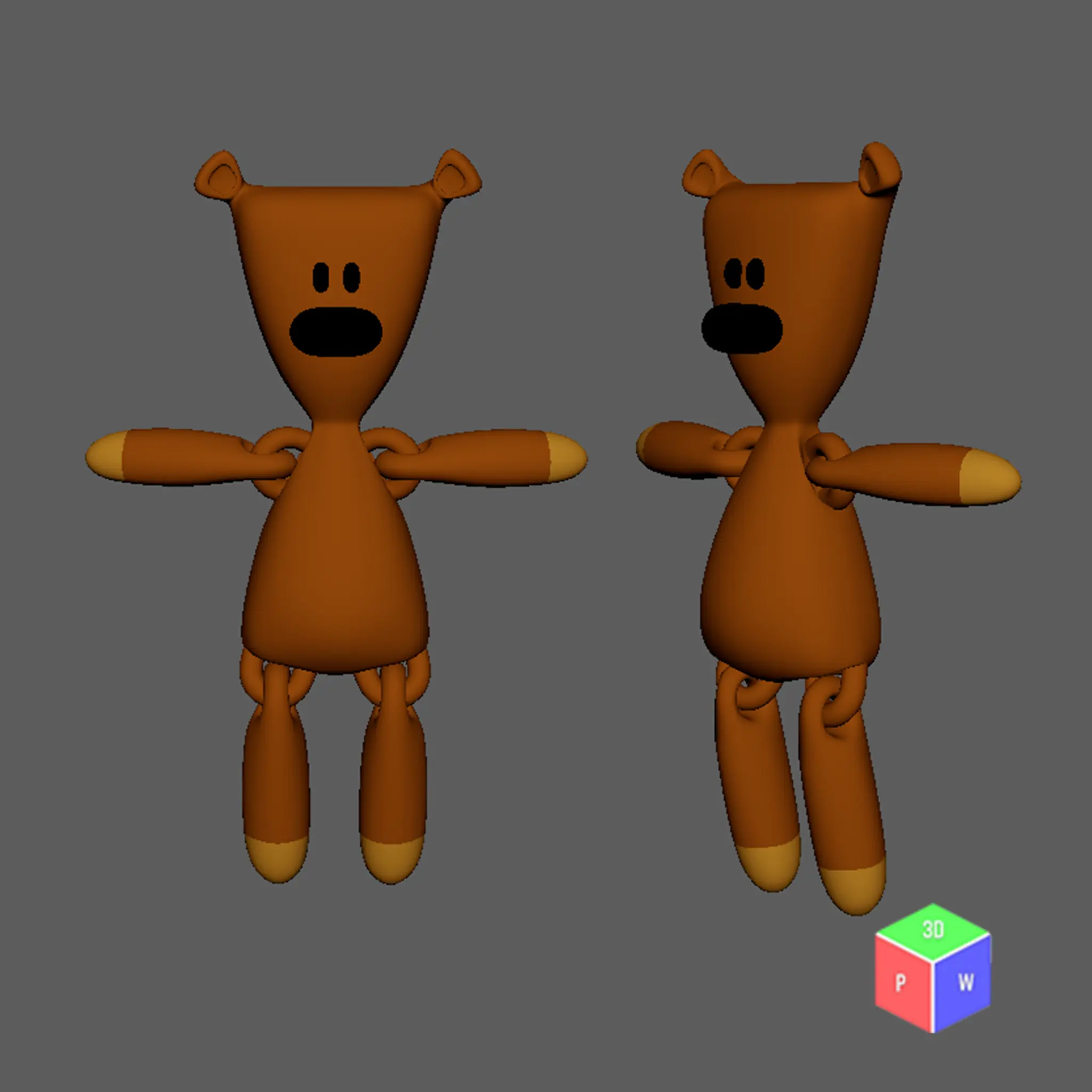 Other STL Download - ARTICULATED MR. BEAN TEDDYby 3D PRINT WIZARDRY