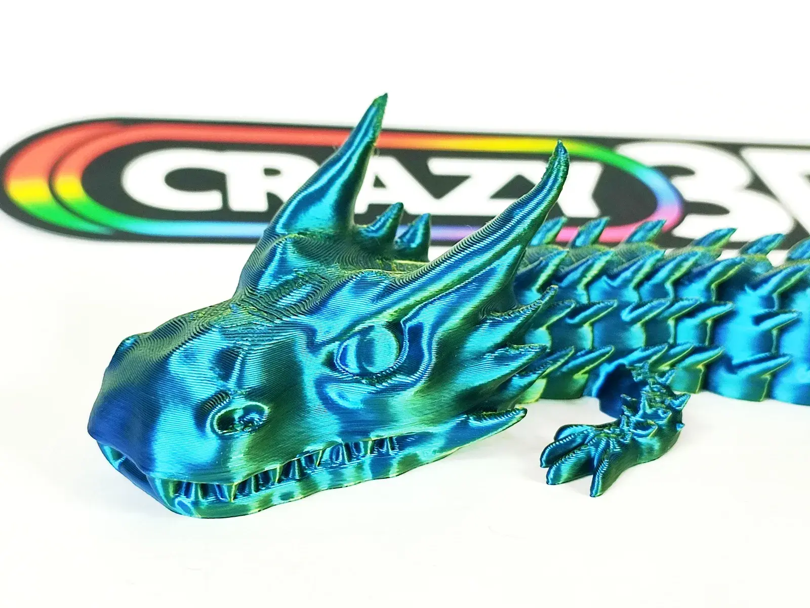 Other STL Download - Ultra articulated Dragon - Big 270mmby Crazy3D