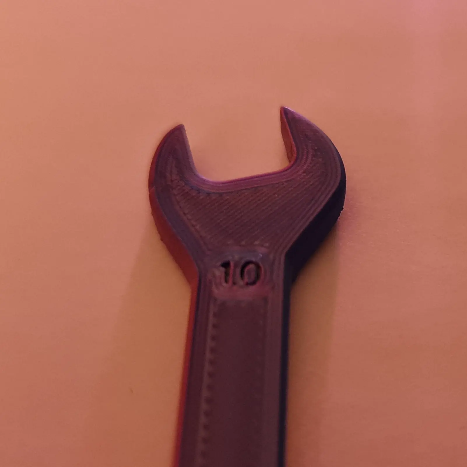 Tools & Spare Parts STL Download - 10mm Ring Spanner Key Ringby Design Tech