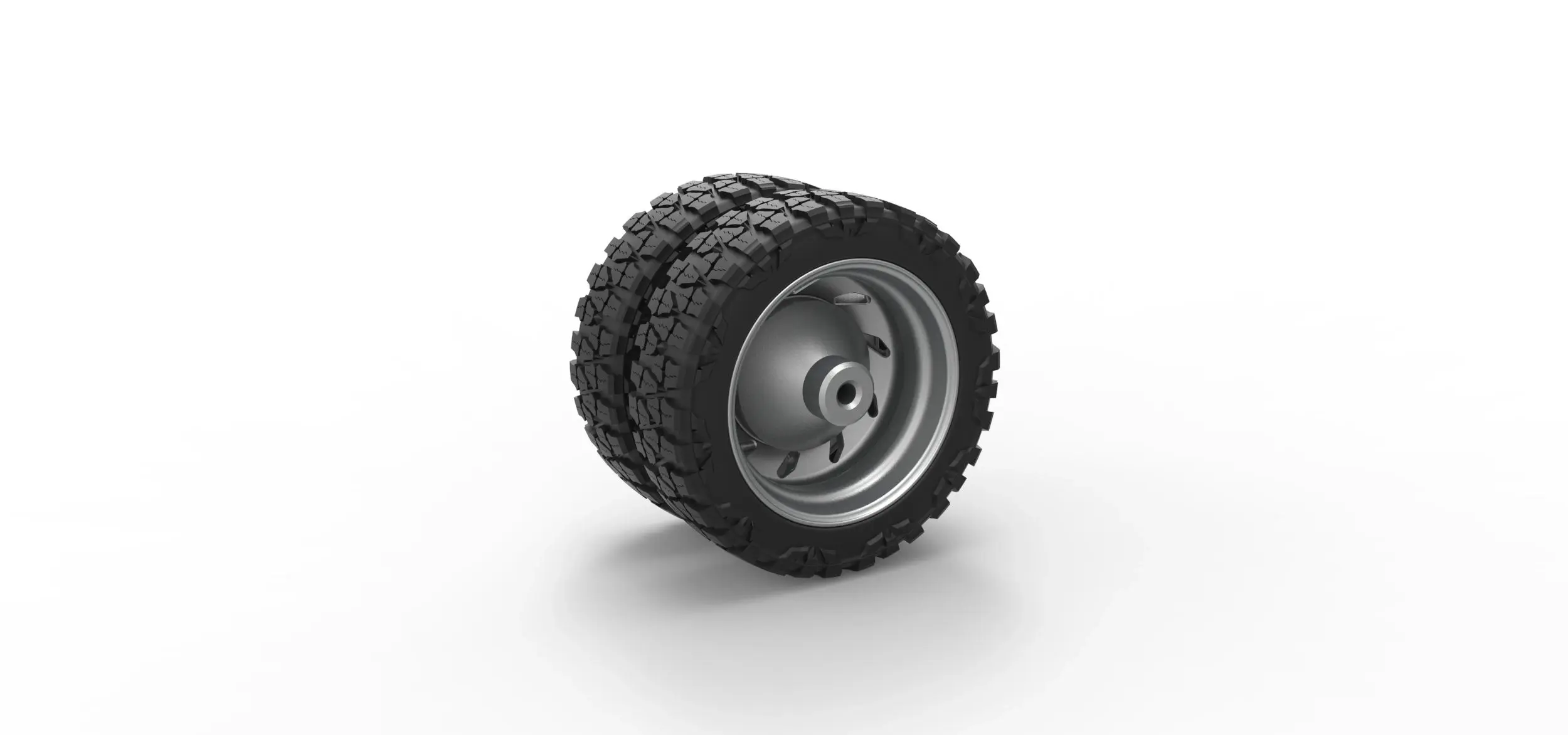 Vehicles & Machinery STL Download - 10 Triangular Hole rear semi wheel ...