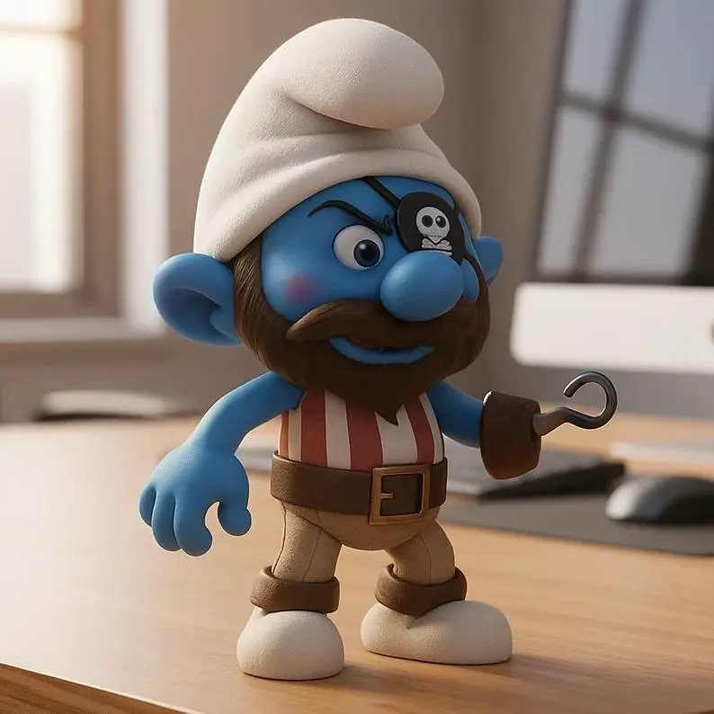 Characters & Creatures STL Descarga - Gutsy Smurf - Countless_Sm