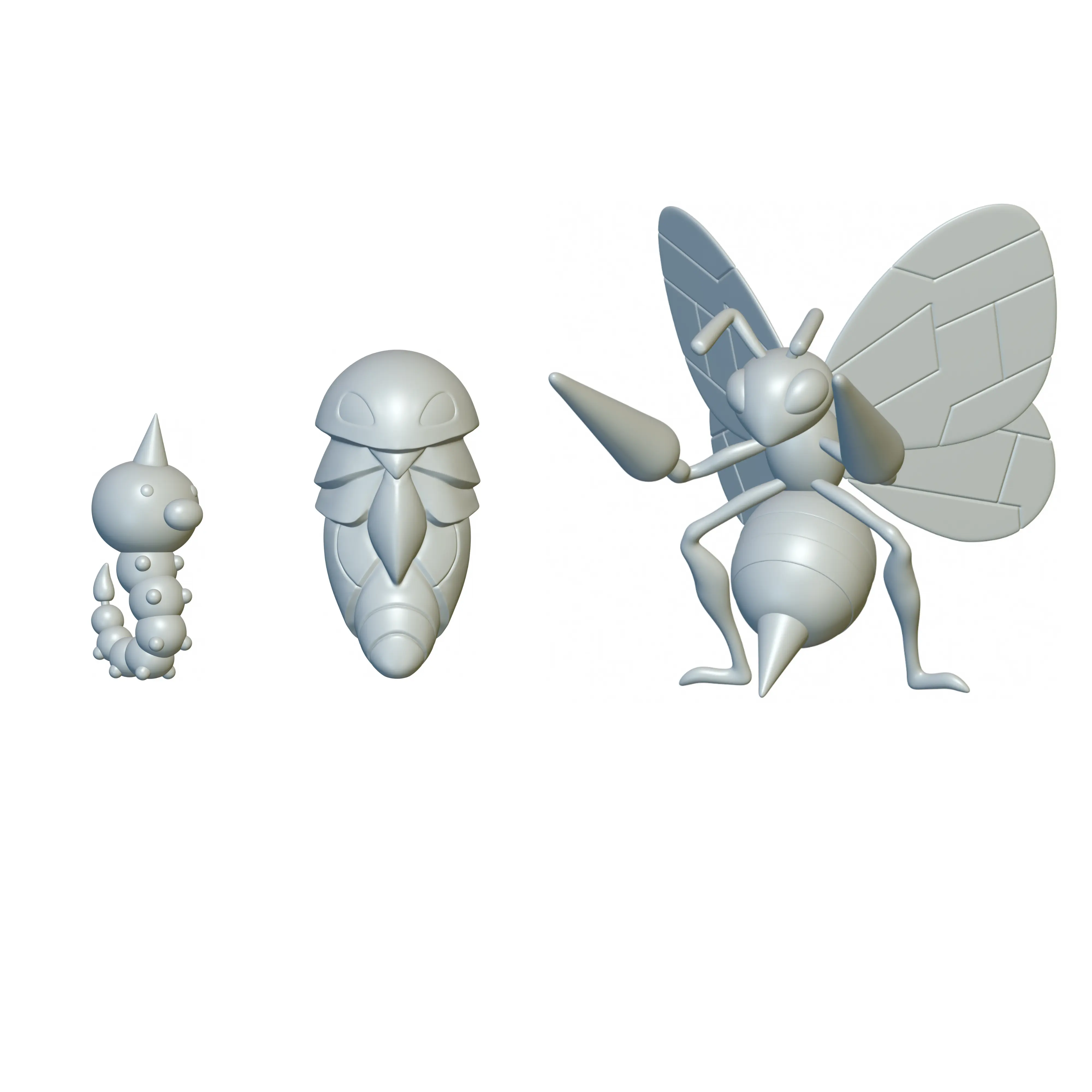 Other STL Download - Pokemon Weedle & Kakuna & Beedrill (#13 & #14 & #15) STL!by Deleted ...