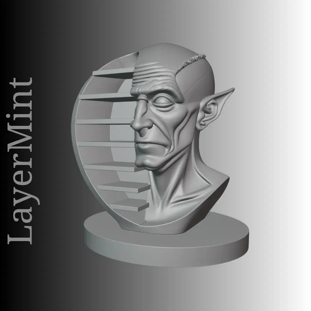 3D Printer Files | 3MF File | Elf Bust Shelf 3D Model – Printable ...