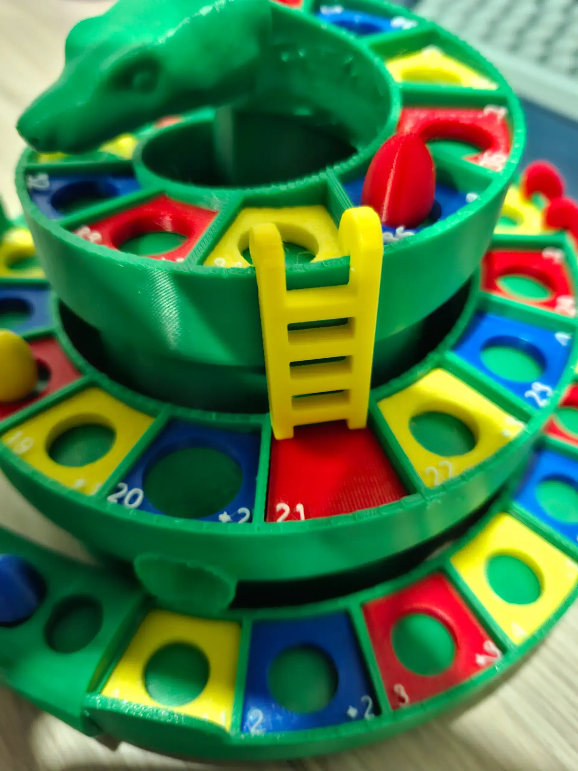 Board Games & Card Games STL Download - 3D Snake & Ladder Boardby Valar ...