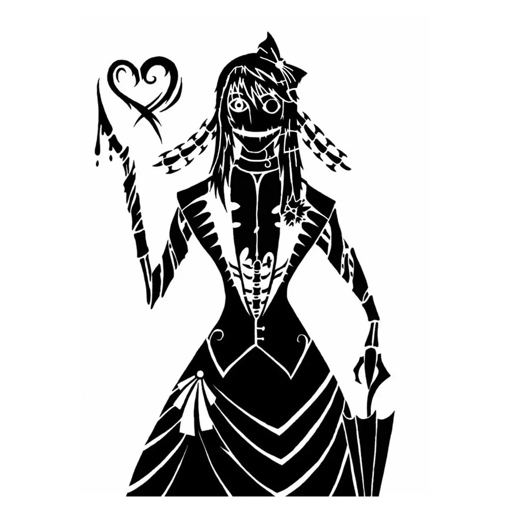 Free Characters & Creatures STL Download - Zombie Girl stencilby SMT_M 🦊