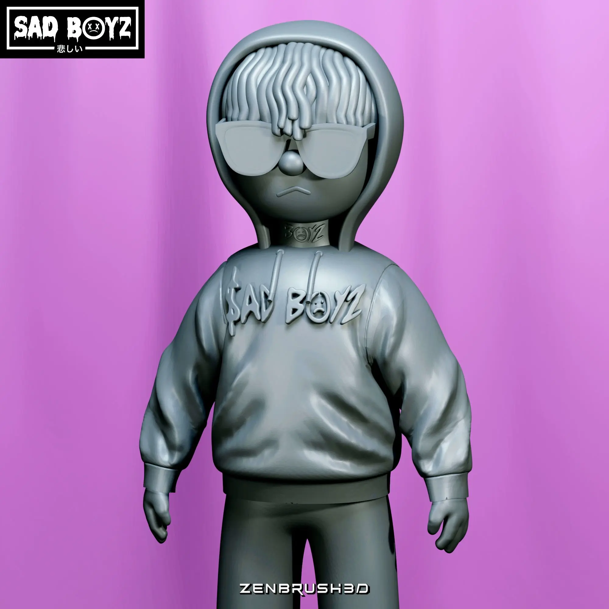 Characters & Creatures STL Download - CHIBI CARTOON STYLE - SAD BOYSby ...