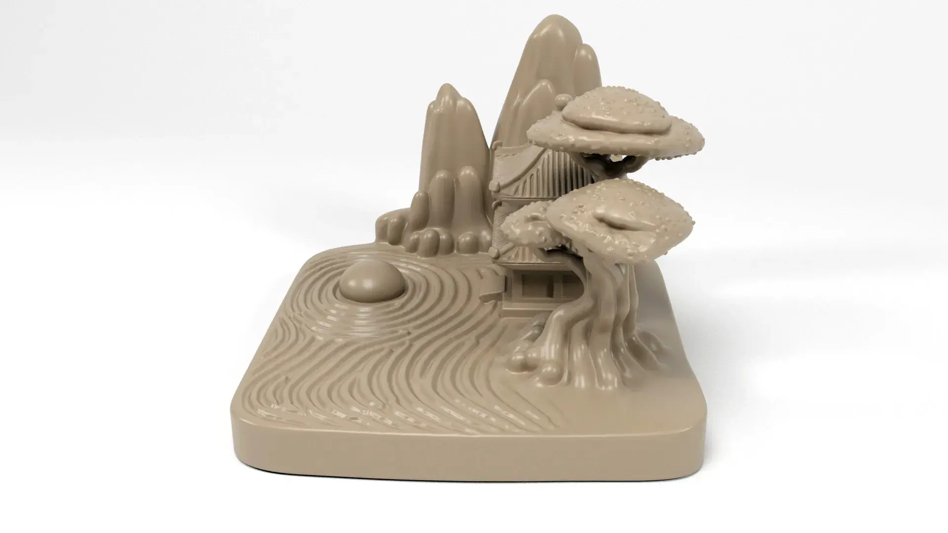 Home Decorations & Ornaments STL Download - Zen Landscape Sculptureby ...