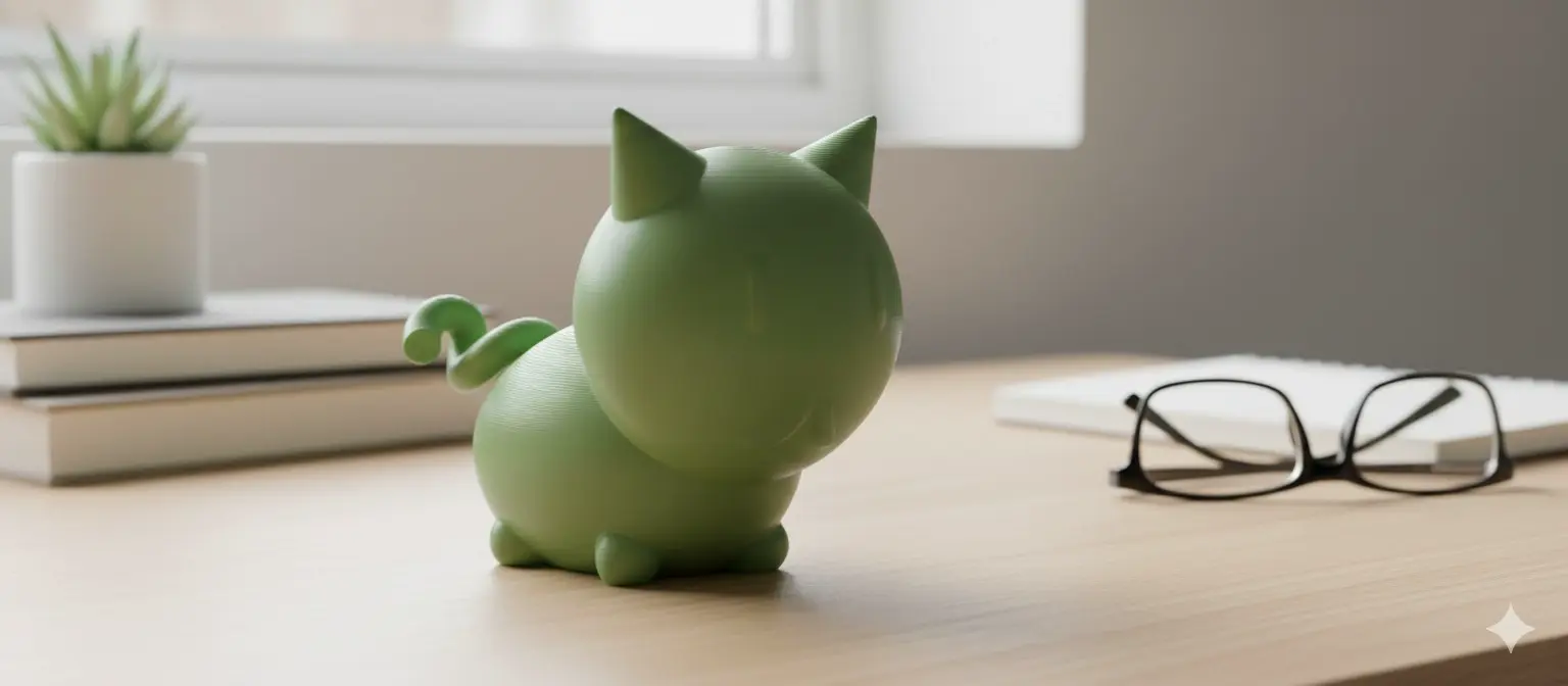 Other STL Download - Simple Cute Cat Figurine (Easy Print, No Support ...