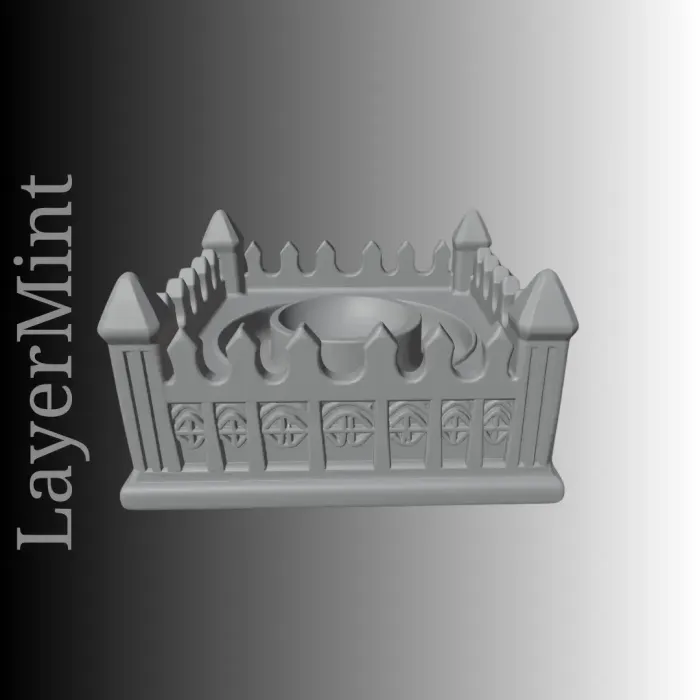 Home Decorations & Ornaments STL Download - Gothic Castle Egg Holder ...