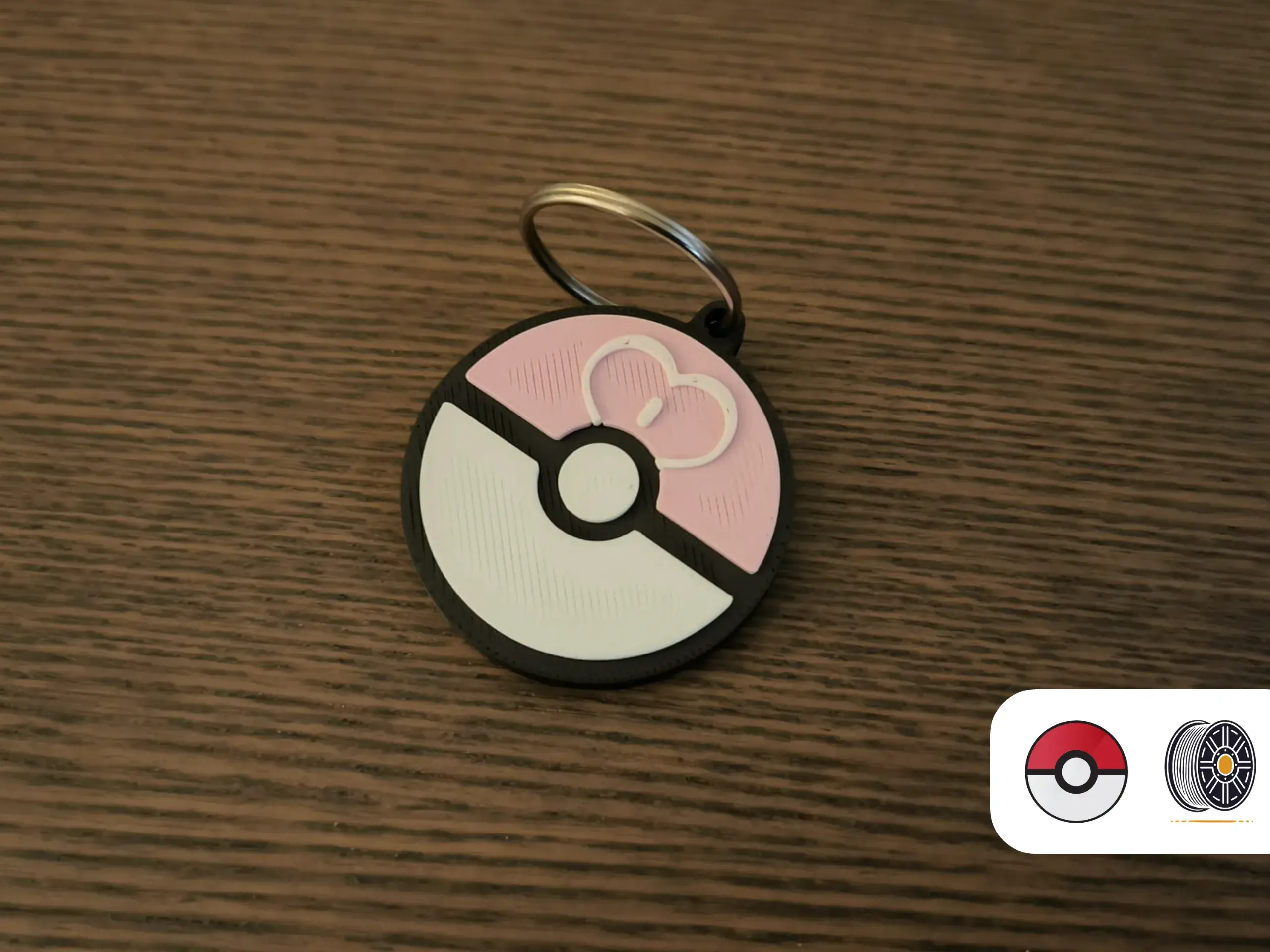 3D Printer Files | 3MF File | Love Ball | Pokemon Keychain Series ...