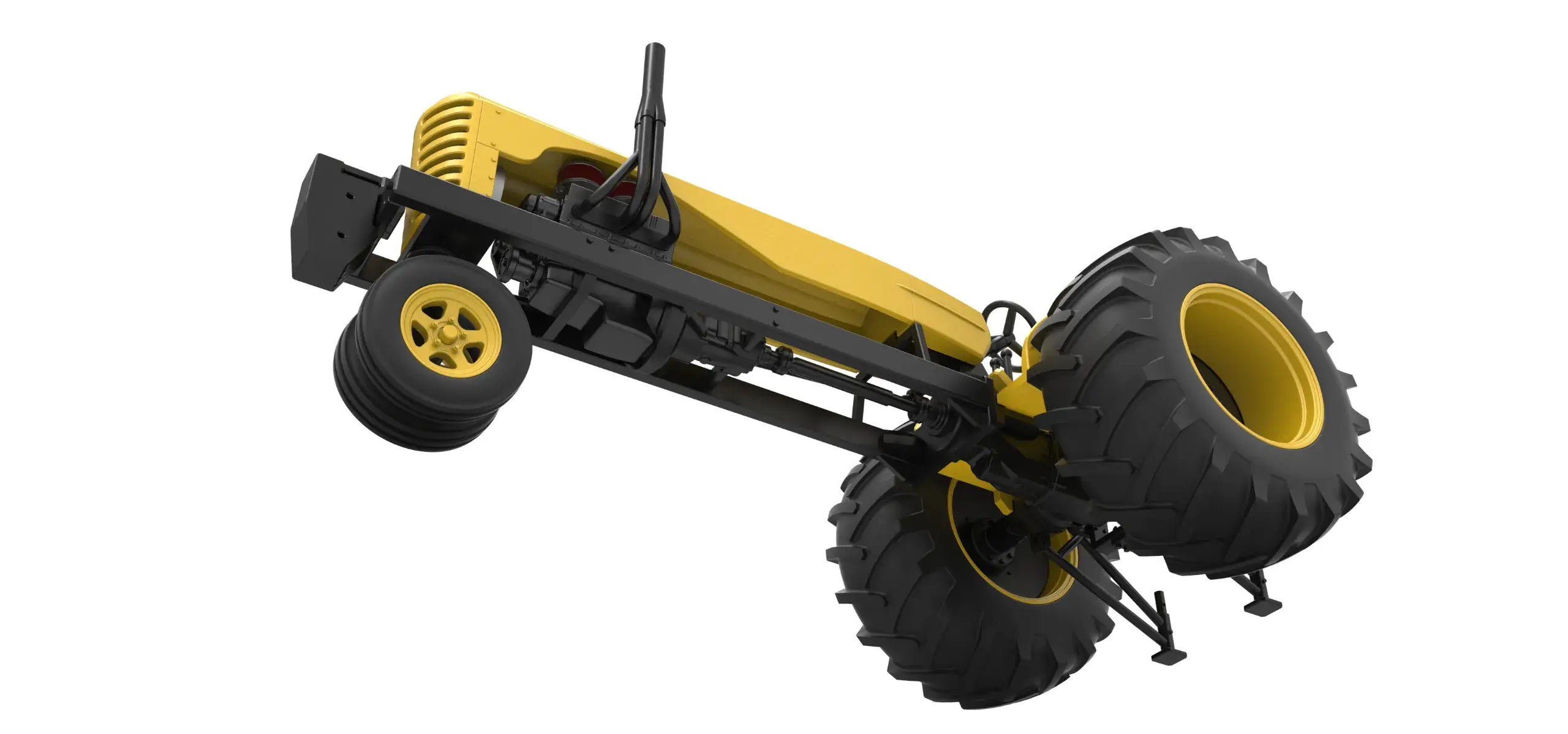 Vehicles & Machinery STL Download - Vintage Small block Pulling tractor ...