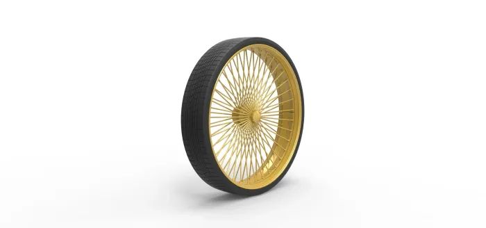 Vehicles & Machinery STL Download - 50 inch Wire wheel of Donk car ...