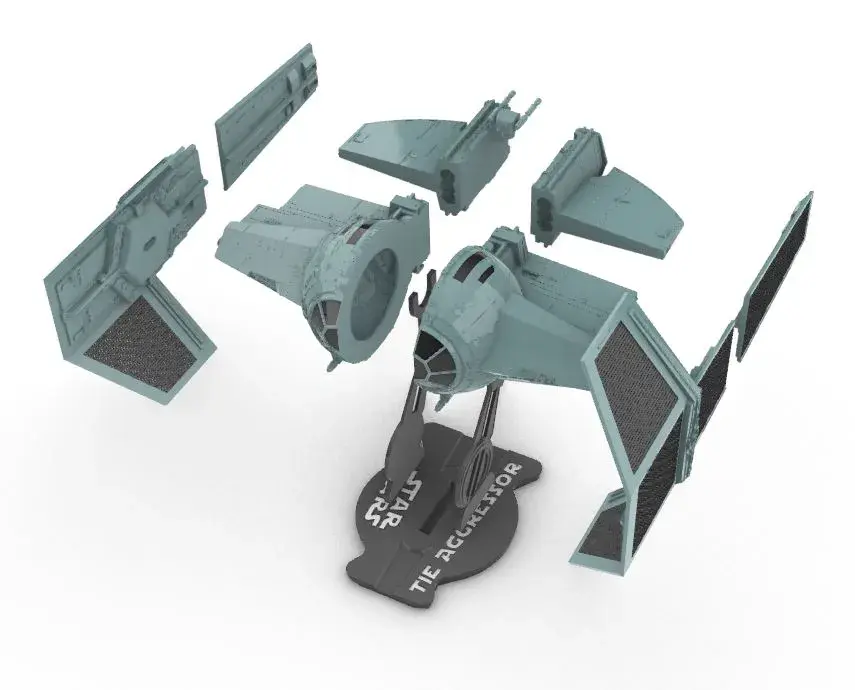 Other STL Download - TIE AGGRESSOR STAR WARSby 3D Araujo