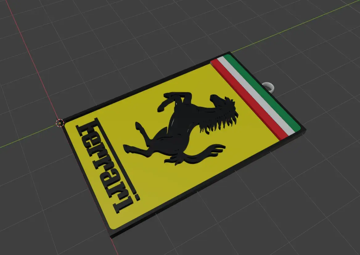 3D Printer Files | 3MF File | FERRARİ KEYCHAIN | Creality Cloud
