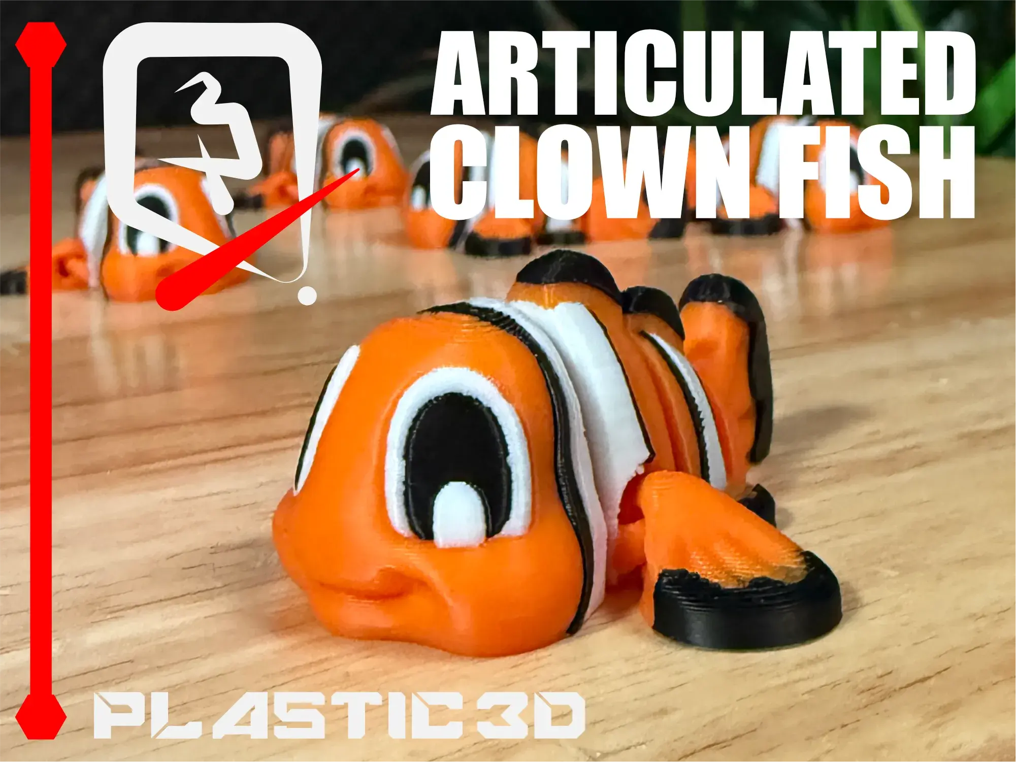 3D Printer Files | 3MF File | Articulated Clown Fish — The Reef's ...