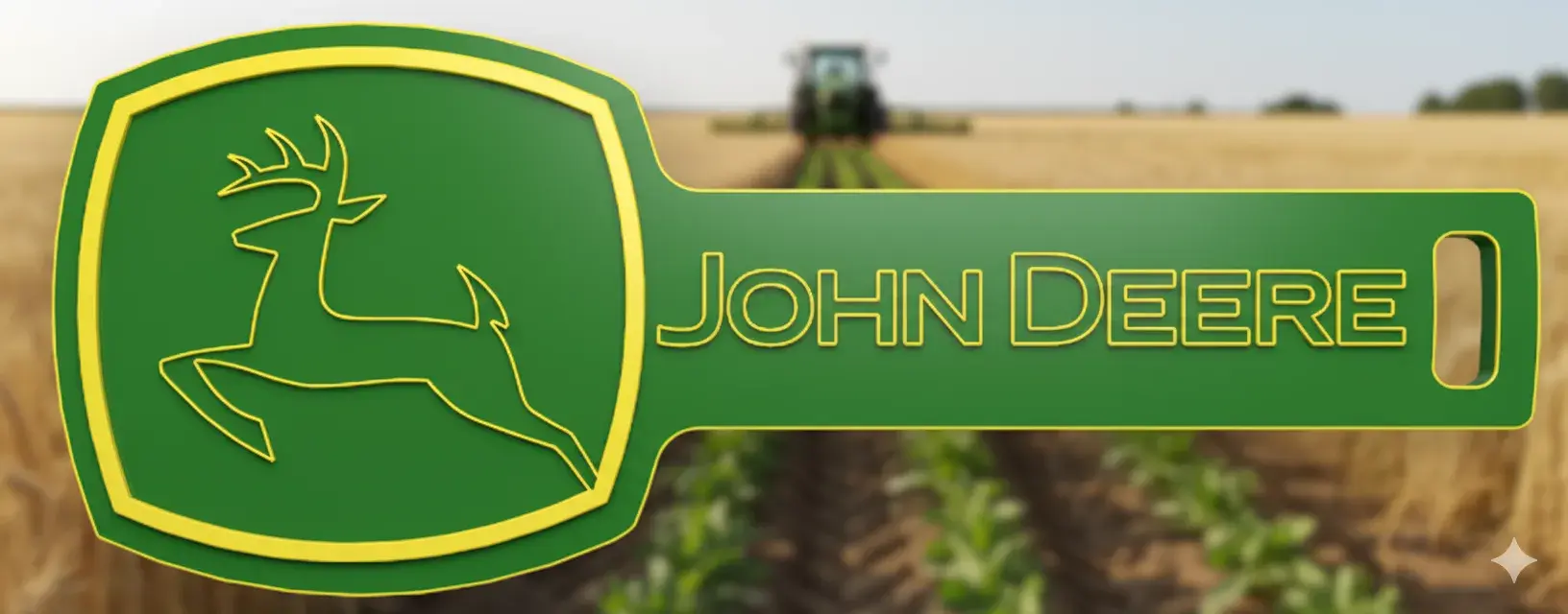 3D Printer Files | 3MF File | Key chain Jhon Deere 2 | Creality Cloud