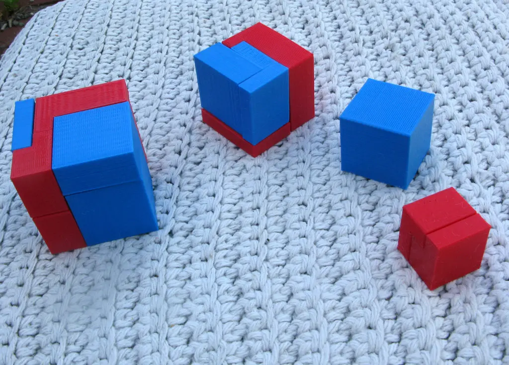 Free Board Games & Card Games STL Download - Cube Dissection Puzzle 2 ...