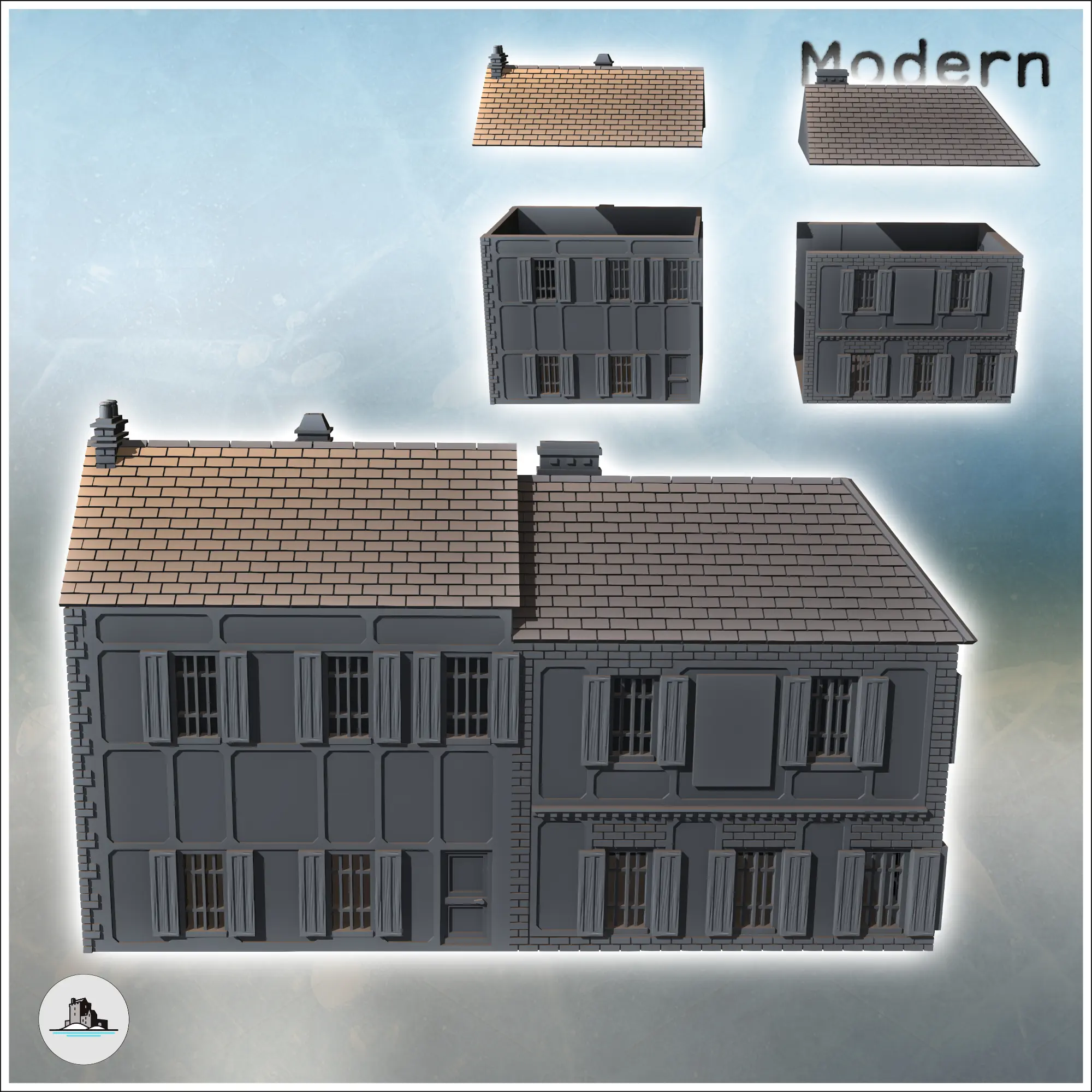 Other STL Download - Gondrée Café next to Pegasus Bridge (Bénouville ...