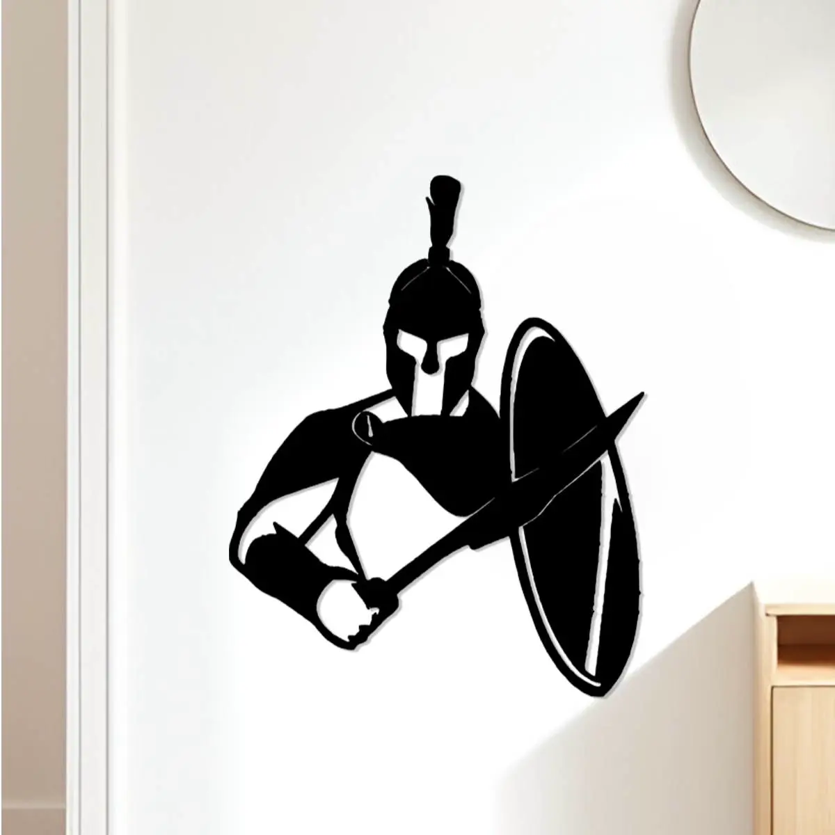 Home Decorations & Ornaments STL Download - Spartan Warrior Wall Art ...