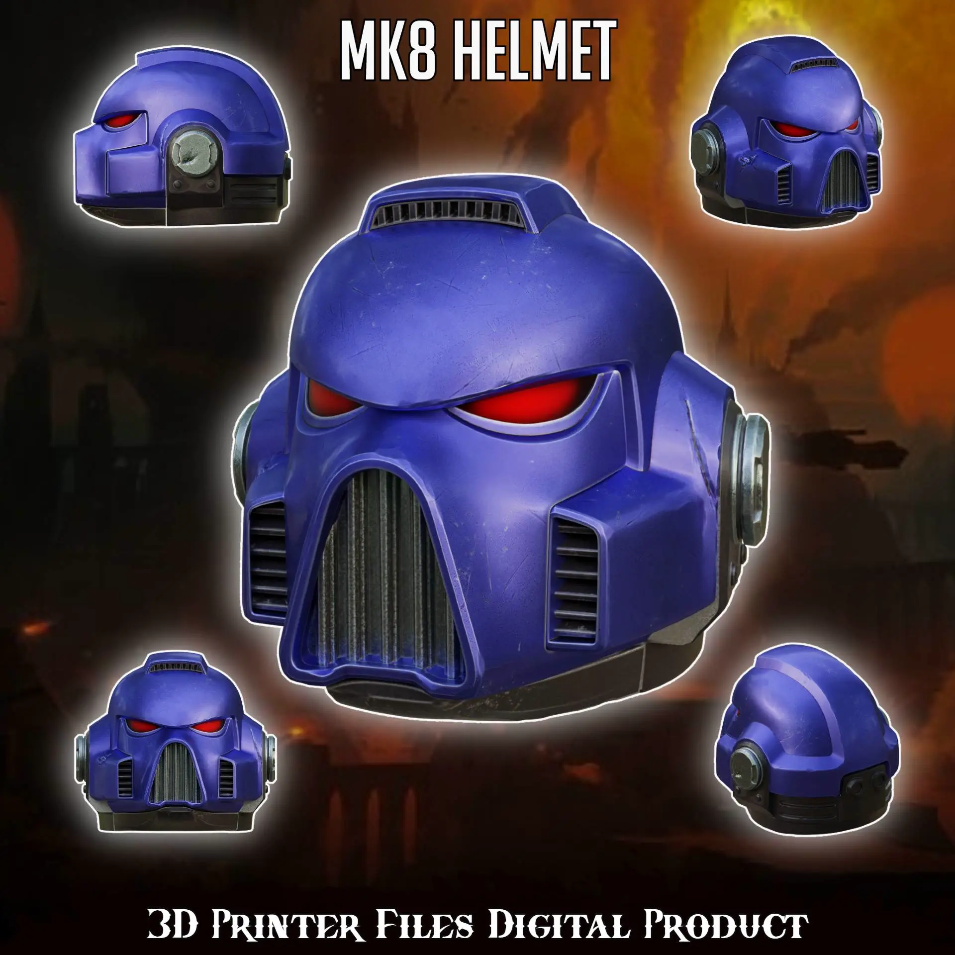 Cosplay STL Download - Space Warriors MK8 Helmetby Krotek-inc