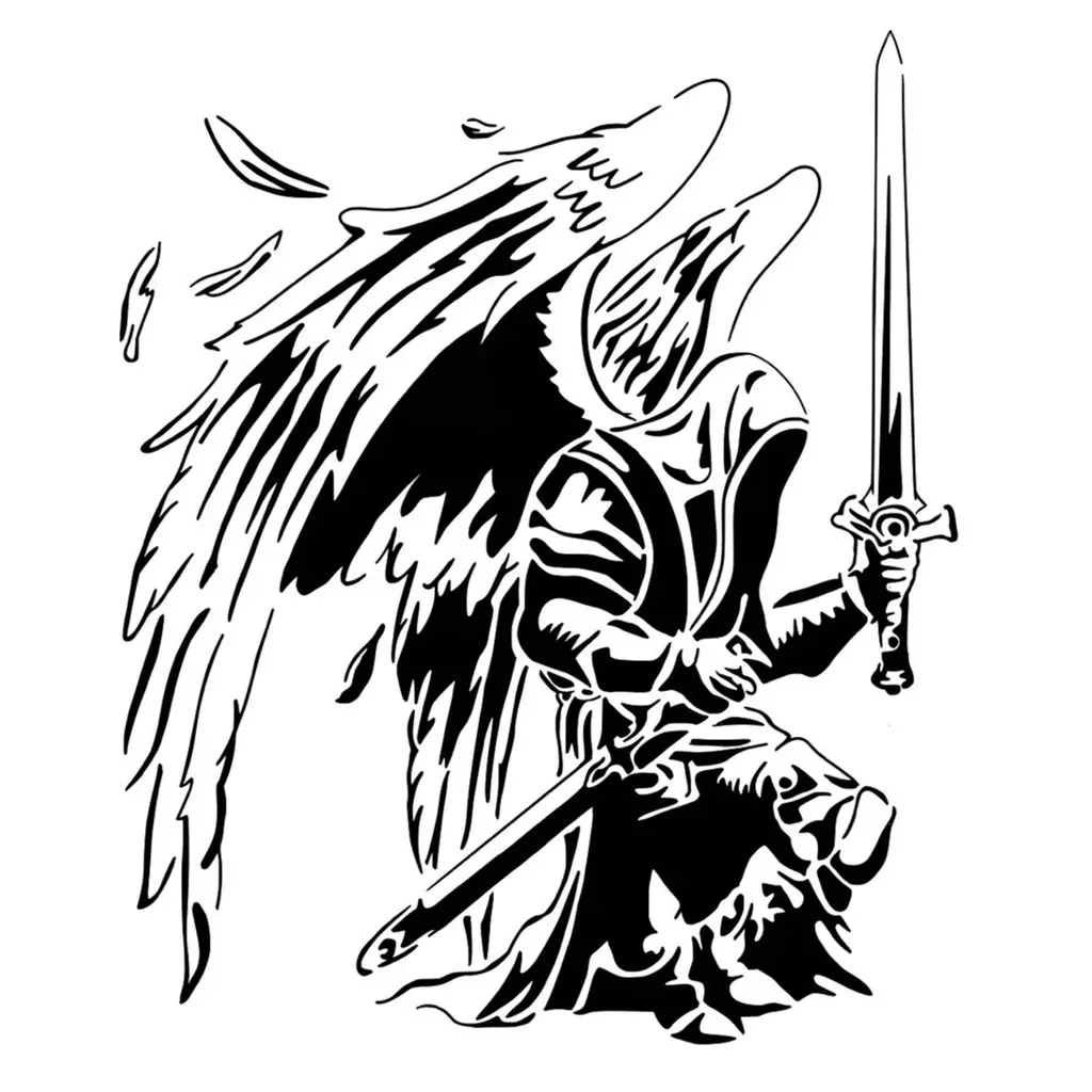 Free Digital Art STL Download - Angel stencilby SMT_M 🦊