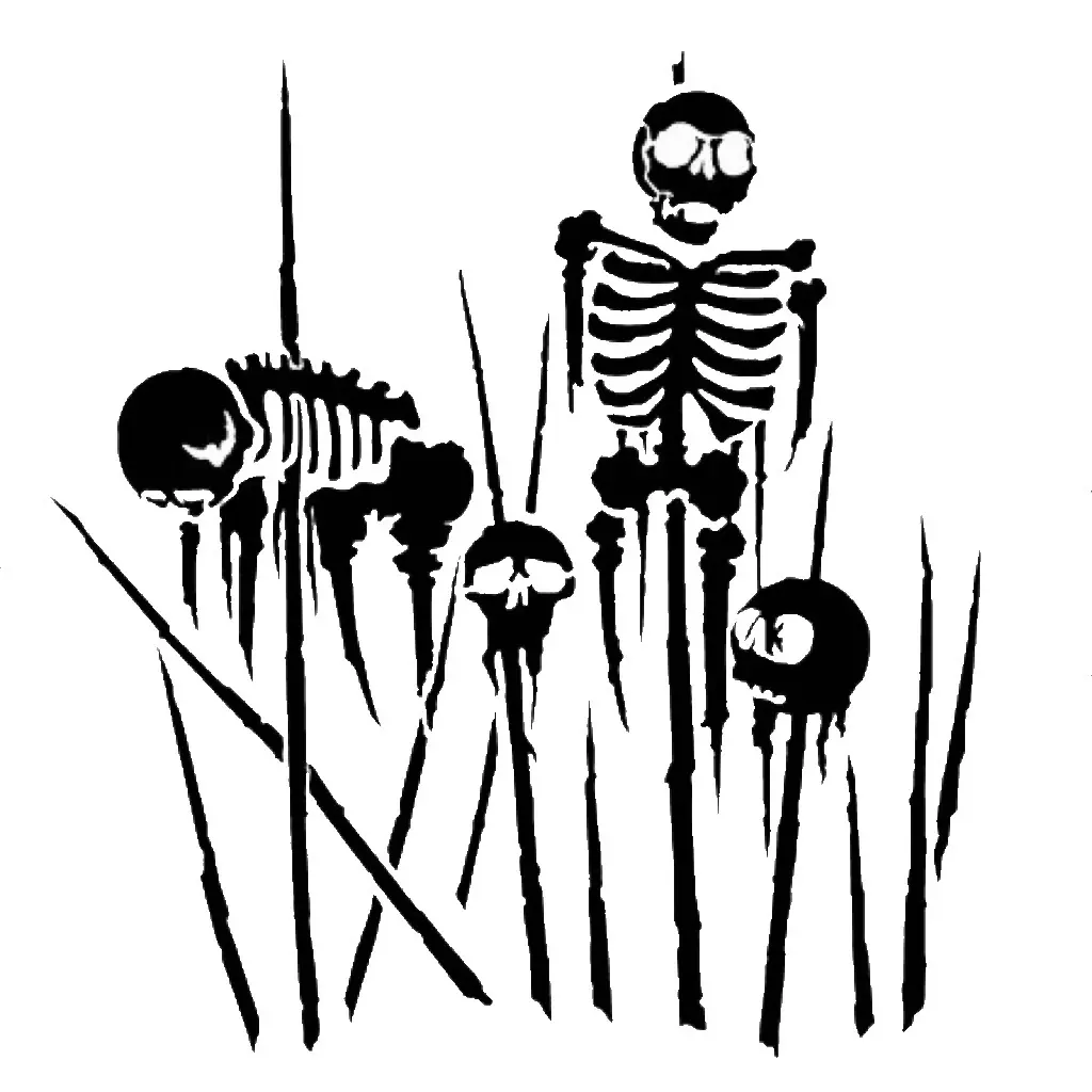 Free Digital Art STL Download - Spiked Skeleton stencilby SMT_M 🦊
