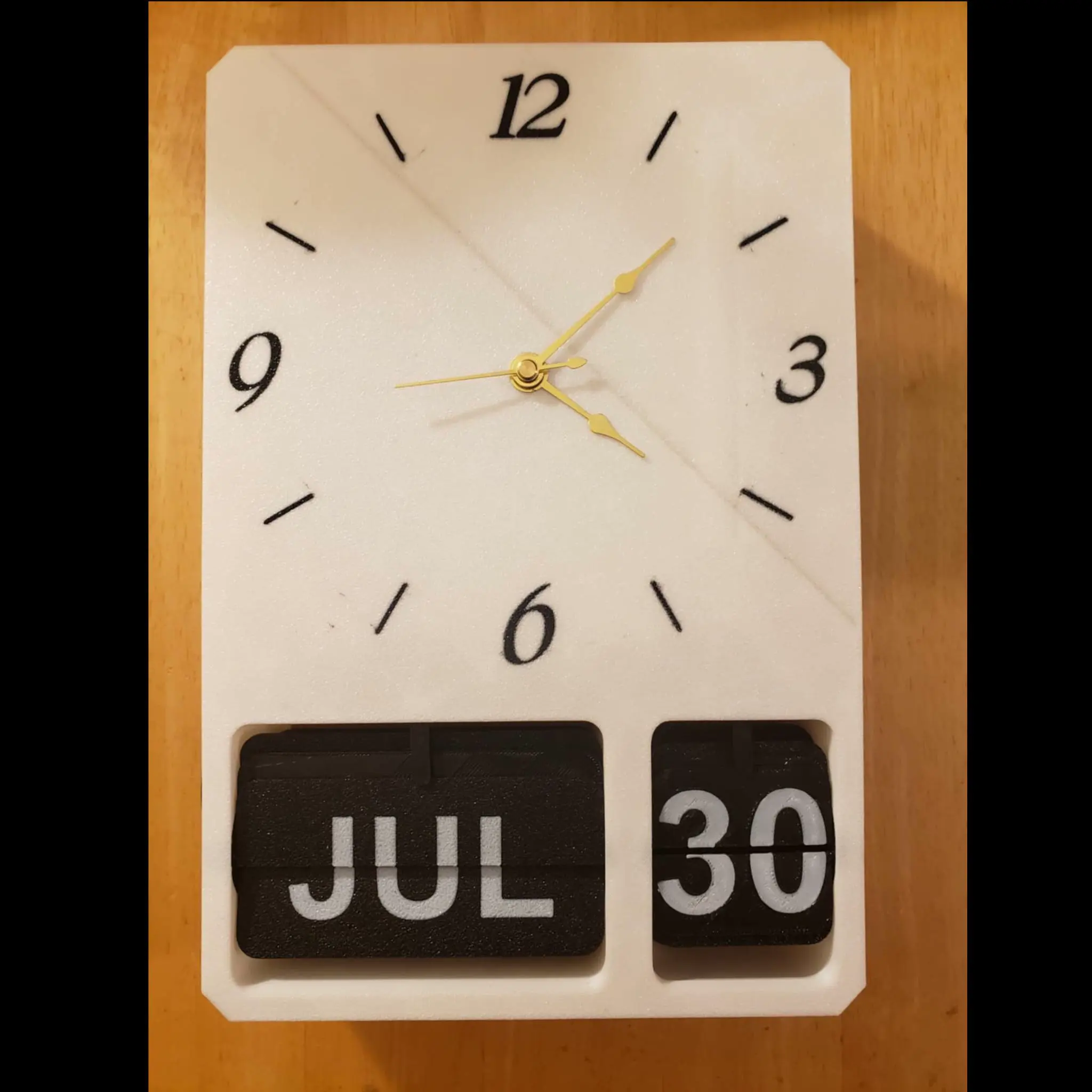 3D Printer Files | 3MF File | Clock with Perpetual Calander Combo ...