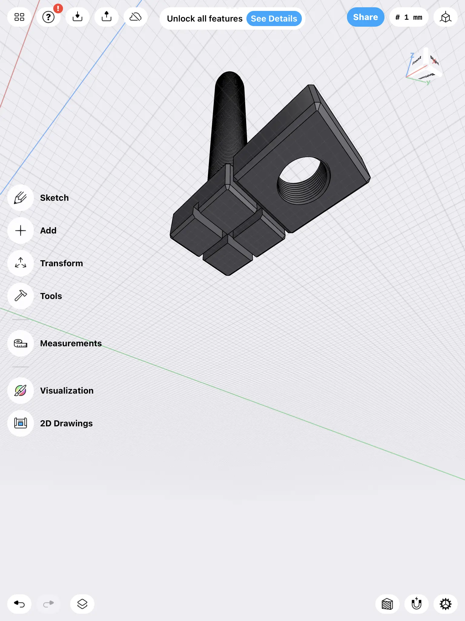 3D Printer Files | 3MF File | Nut and bolt | Creality Cloud