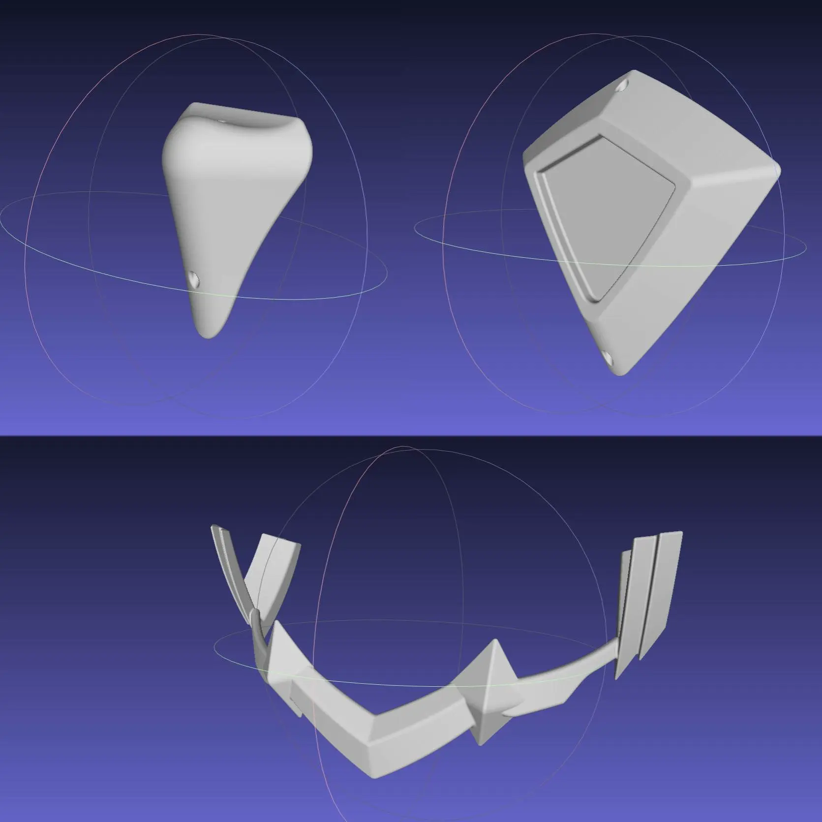 Cosplay STL Download - Kill La Kill Junketsu Armor Spine Back And Chest ...