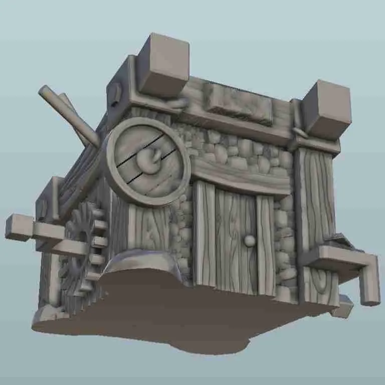 Iron mining building - miniatures warhammer terrain scenery | 3D models ...