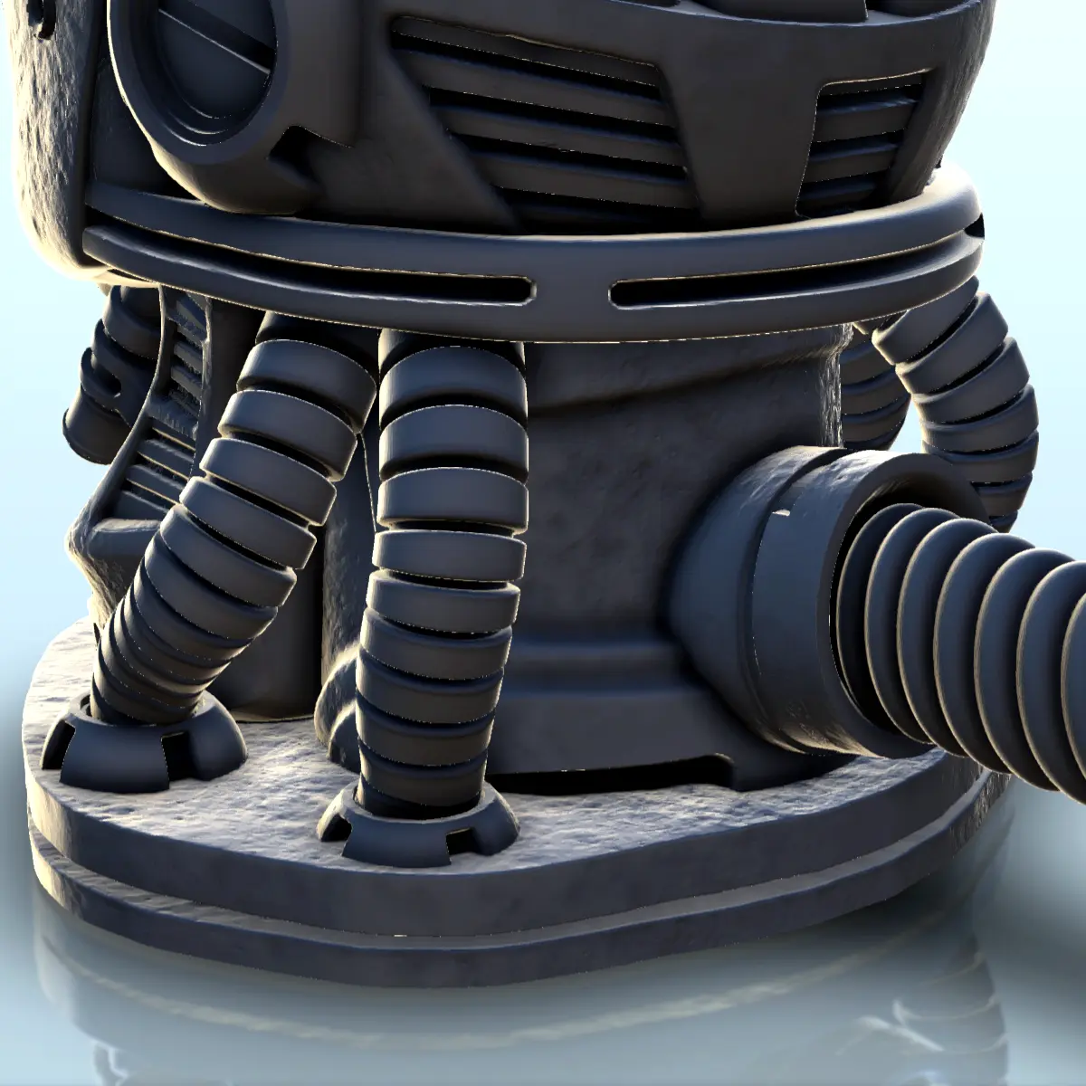 Other STL Download - Cyber robot with pipes dice mug (23) - beer can ...