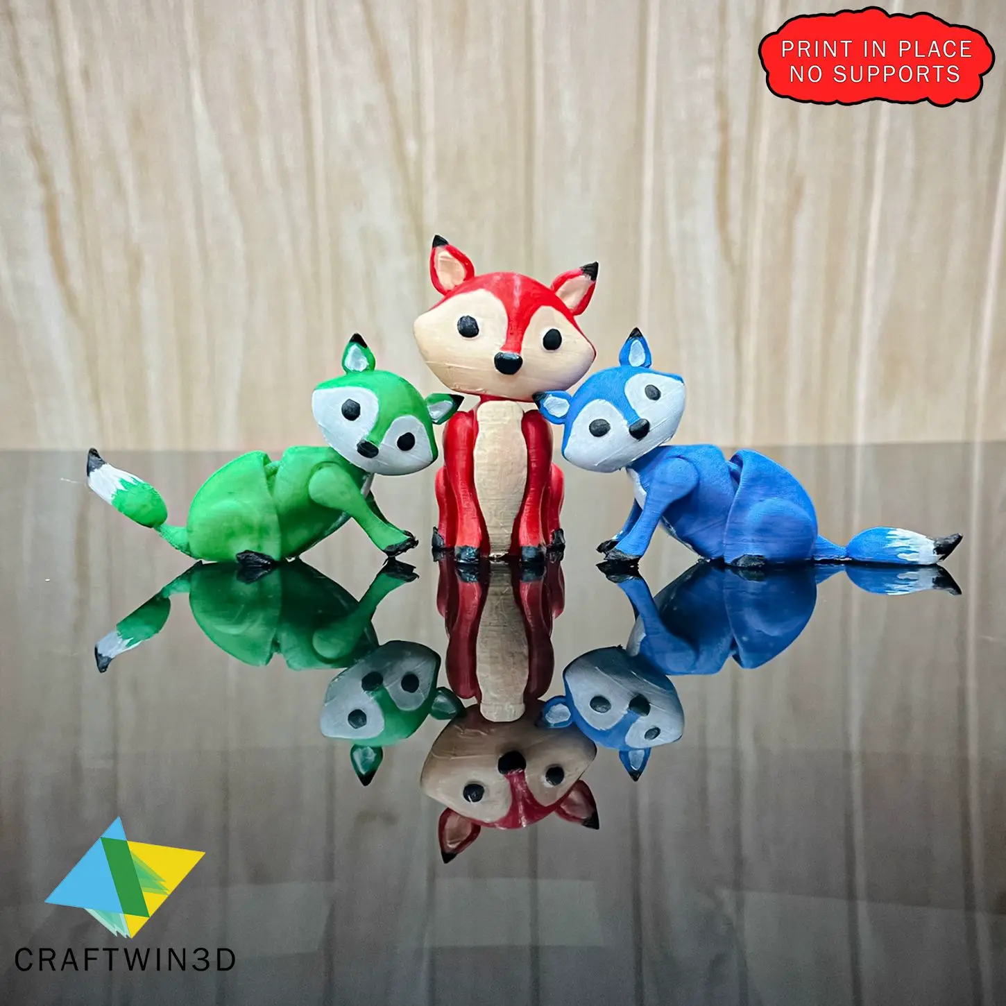 Other STL Download - PRINT IN PLACE ARTICULATED FOX MOVABLE HEAD HANDS ...